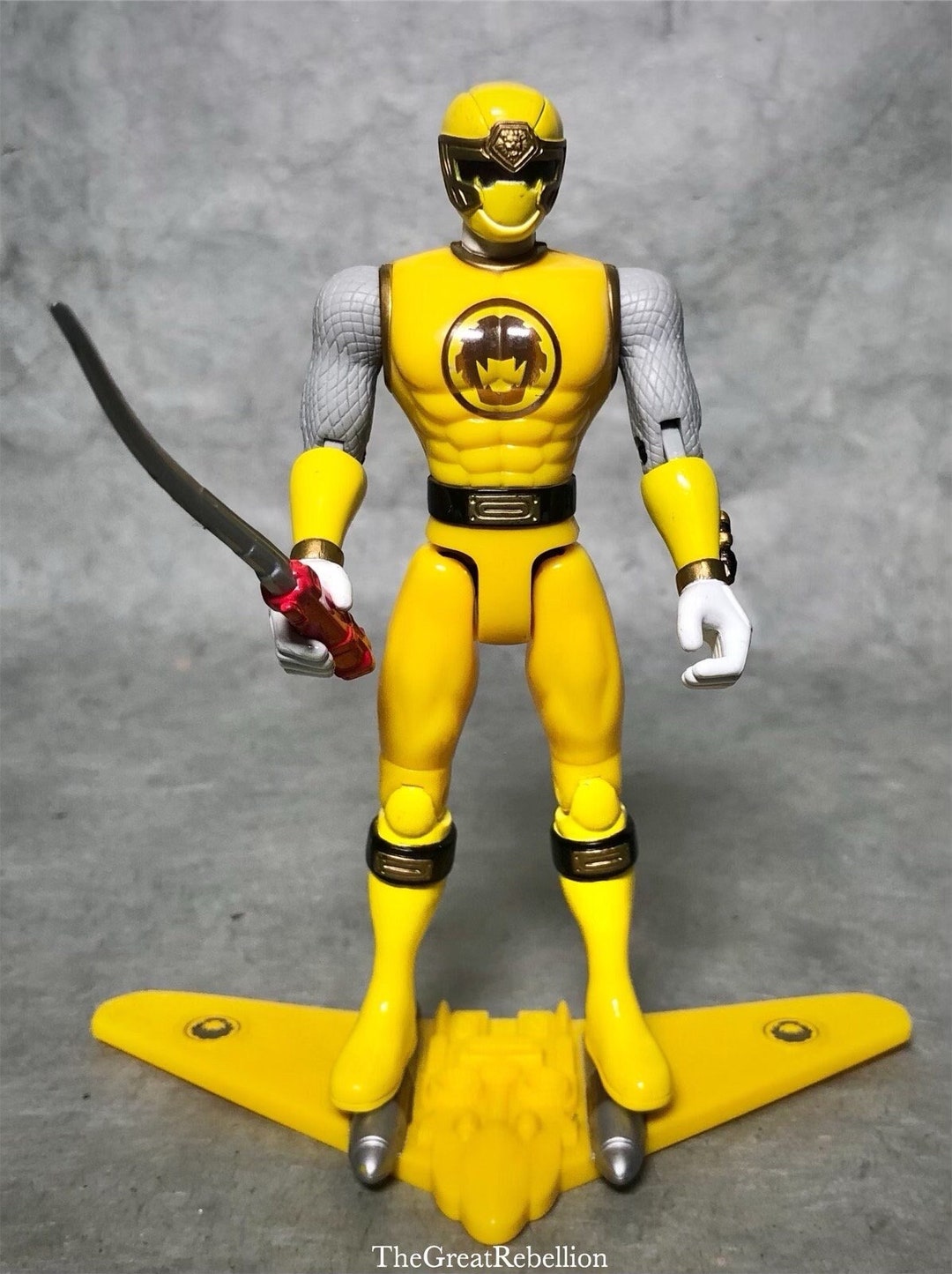 Power Rangers Ninja Storm Yellow Wind Ninja Flash Ranger Figure 2002 ...