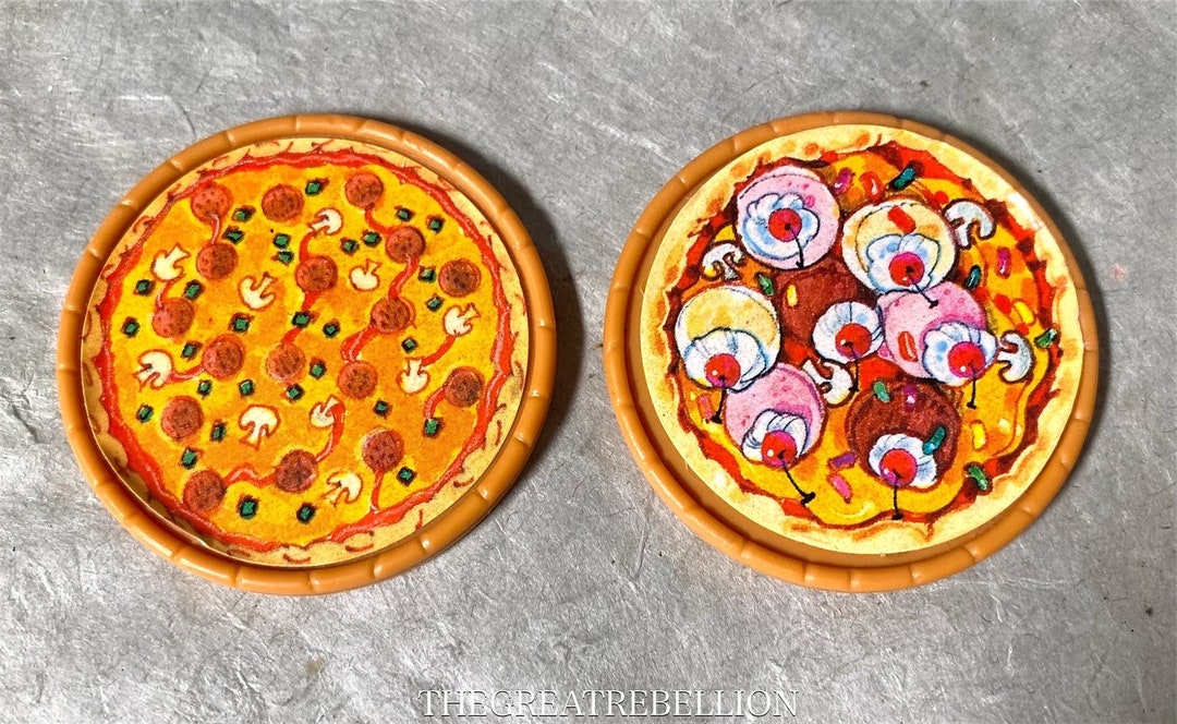 Teenage Mutant Ninja Turtles Pizza Thrower Flying Pizza Discs Part ...
