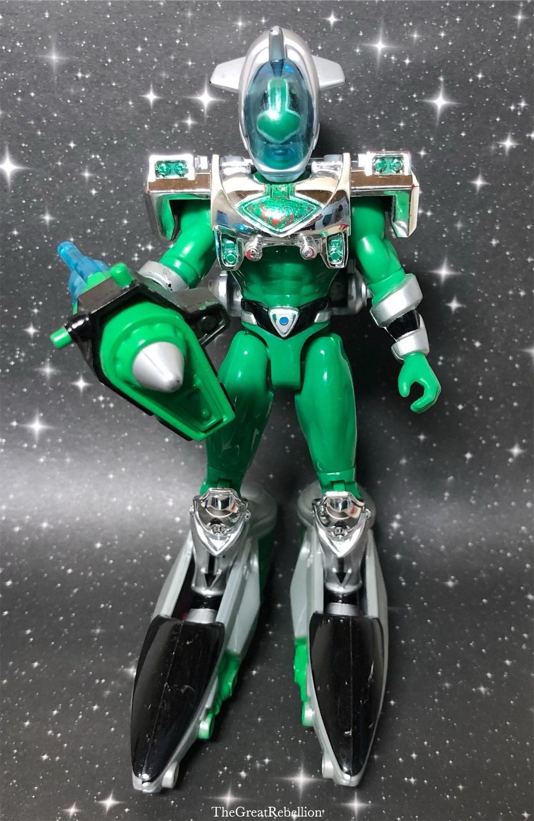 Power Rangers Time Force Deluxe Mega Battle Green Ranger Etsy