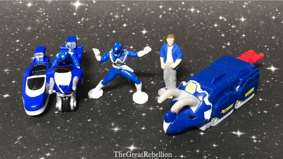 Mighty Morphin Power Rangers Micro Machines 3 Blue Ranger - Etsy