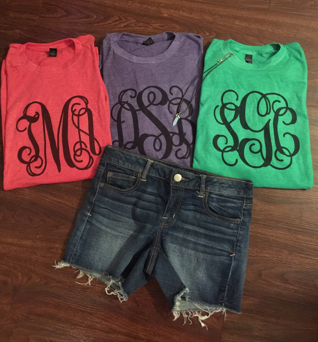 SALE - Today ONLY! 18 Dollars - Monogrammed Vintage Tee - Monogrammed ...