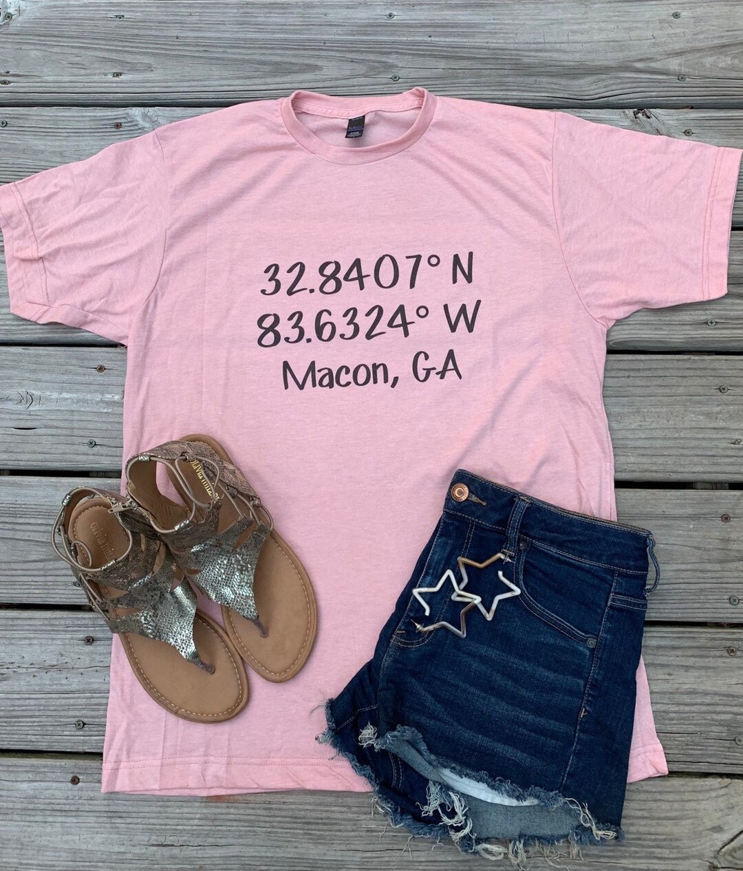Latitude Longitude Shirt Hometown Coordinates Shirt Favorite Place Tee ...
