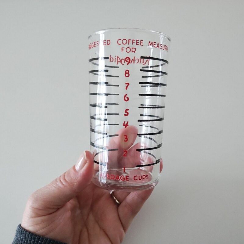 Coffee Measuring Glass Cup - Etsy