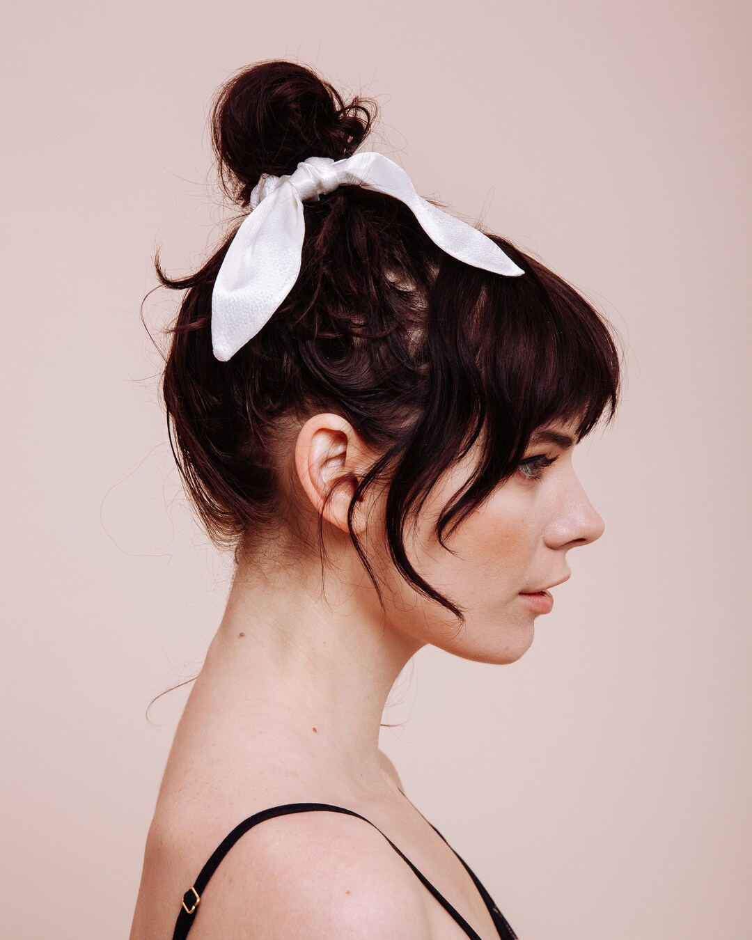 Silk Scrunchie Tie - White Coyote - Etsy