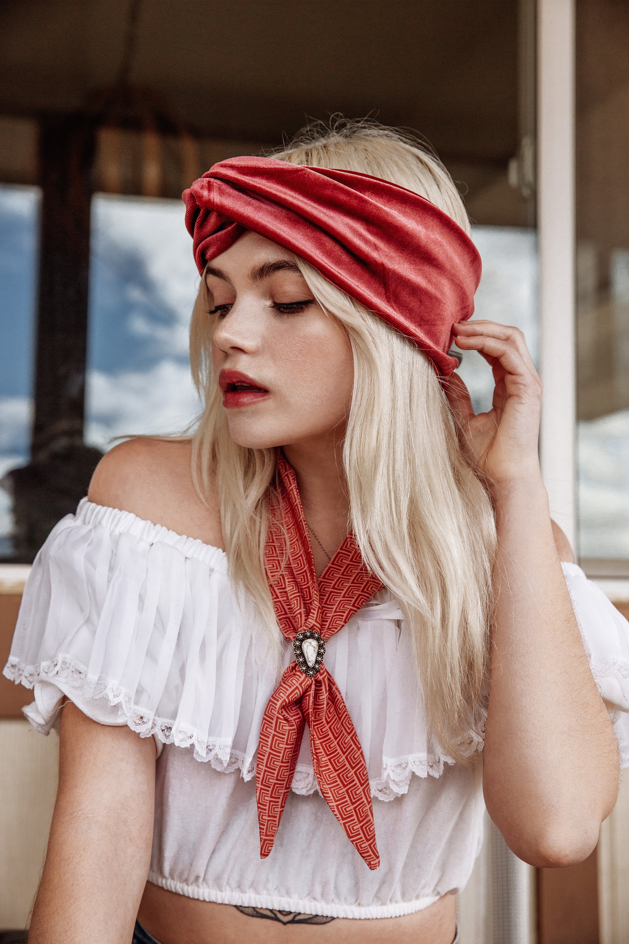 Silk Scarf Tie Highway Bandit | Etsy