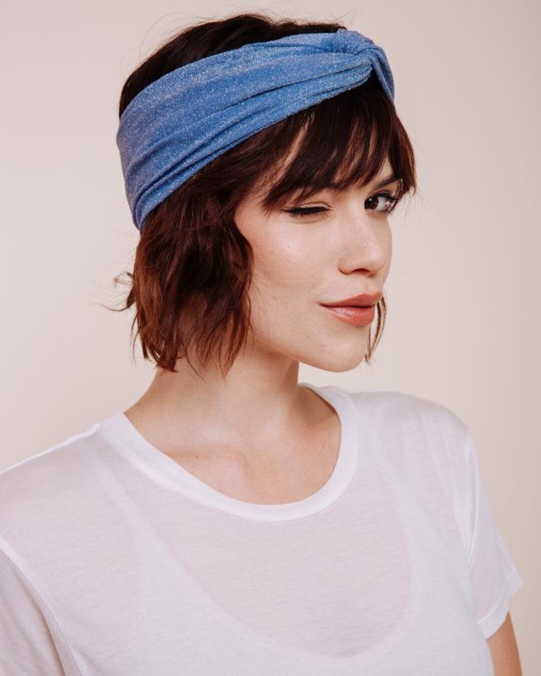 Shimmery Turban - Jean Genie - Etsy