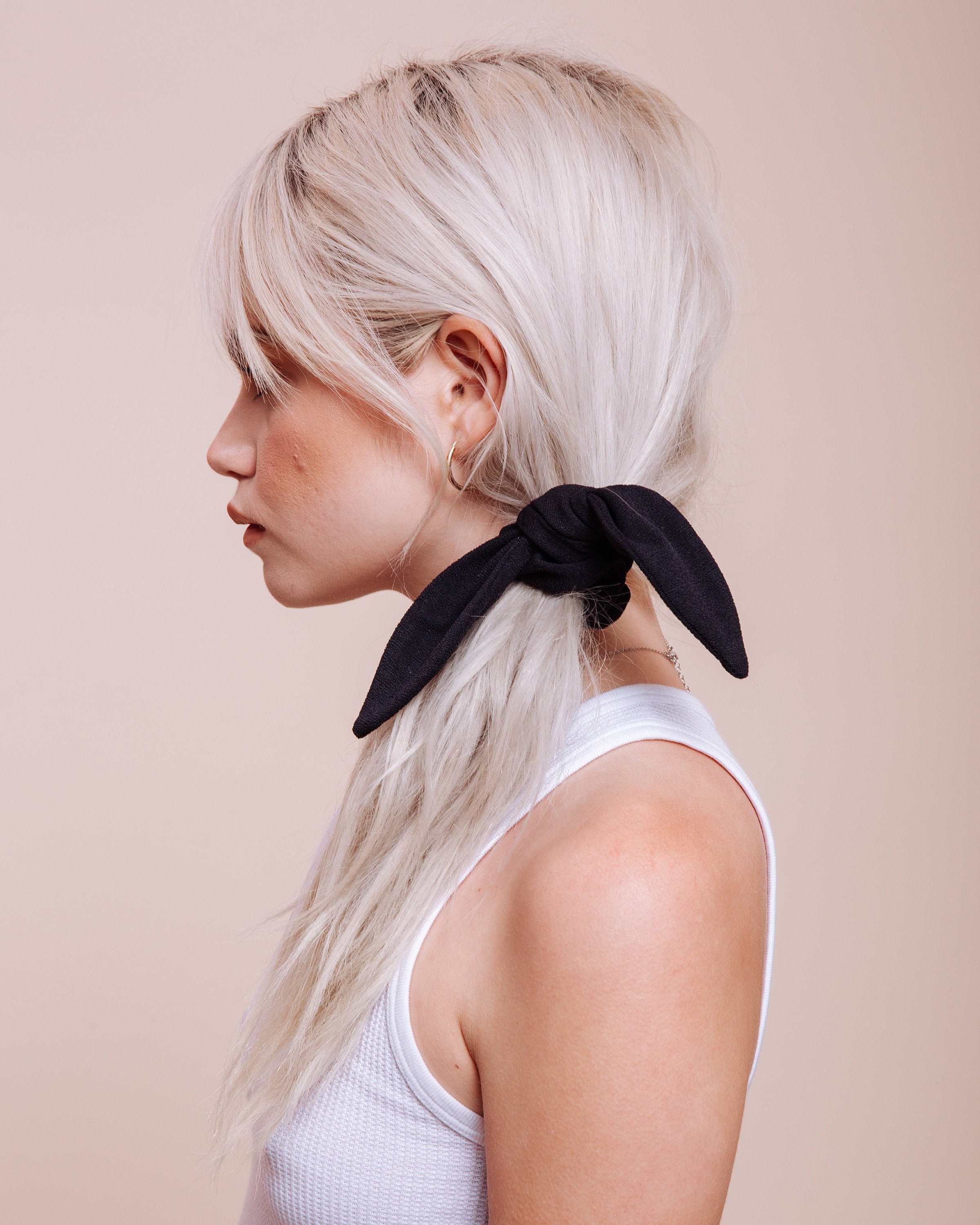 Scrunchie Tie Jolene Black | Etsy