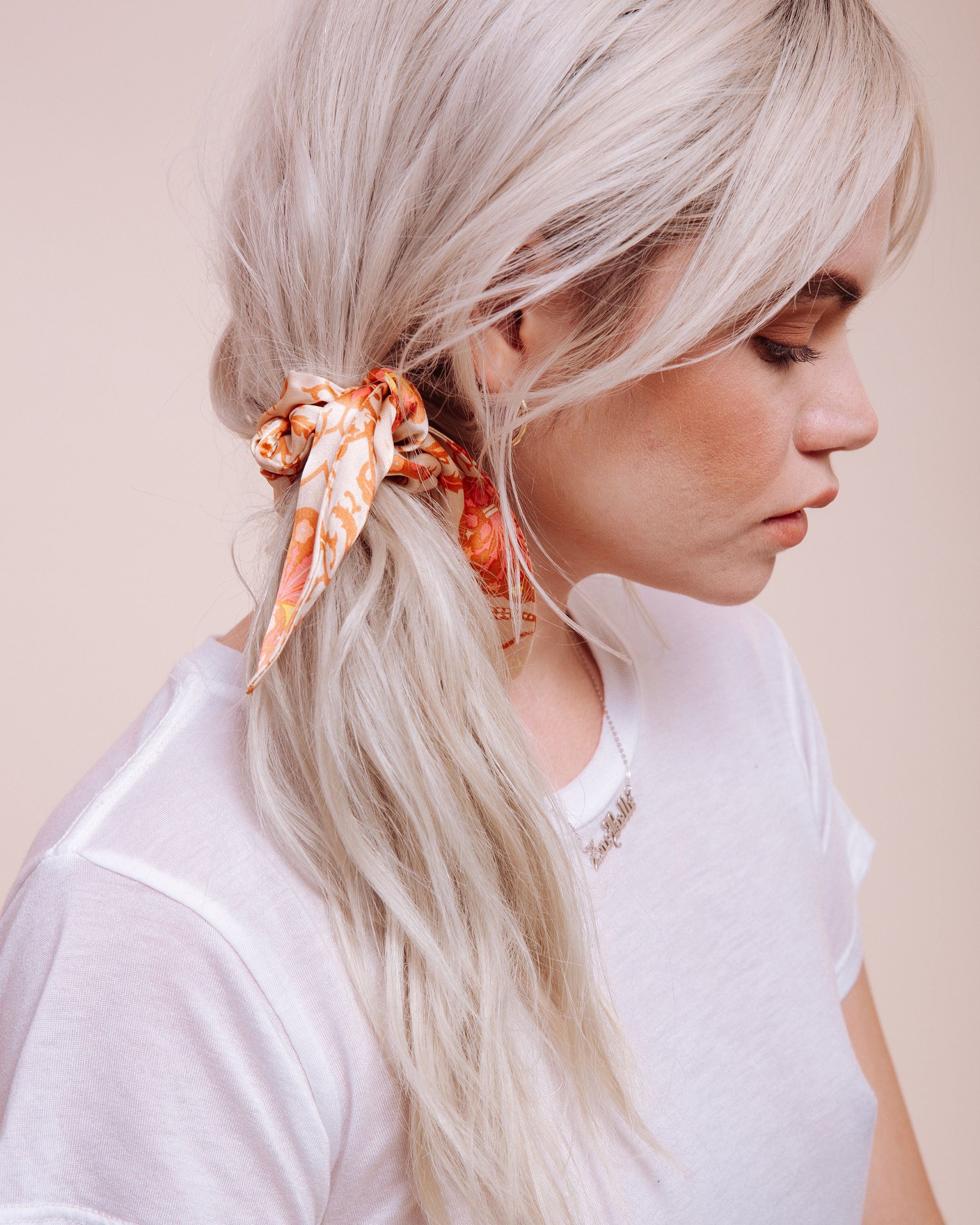 Silk Scrunchie Tie Queen of the Highway | Etsy