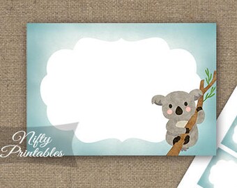 Koala Baby Shower Tags - Etsy