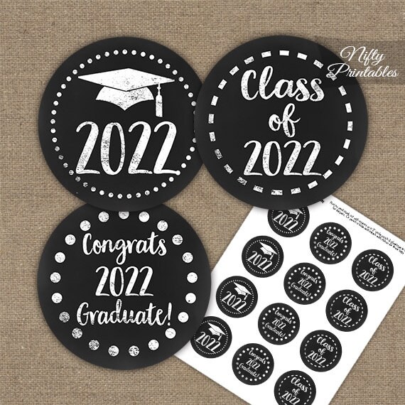 2022 Graduation Party Printable Toppers
