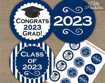 Printable Graduation Cupcake Toppers 2023 Graduation Party - Etsy