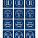 Navy Blue 11th Birthday Cupcake Toppers Blue White 11th Birthday ...