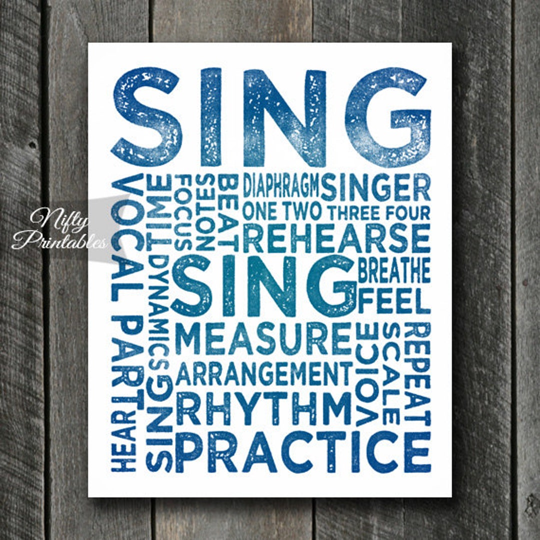 Singer Art Print INSTANT DOWNLOAD Singer Print Singer Wall - Etsy