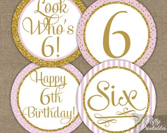 6th Birthday Stickers - Etsy