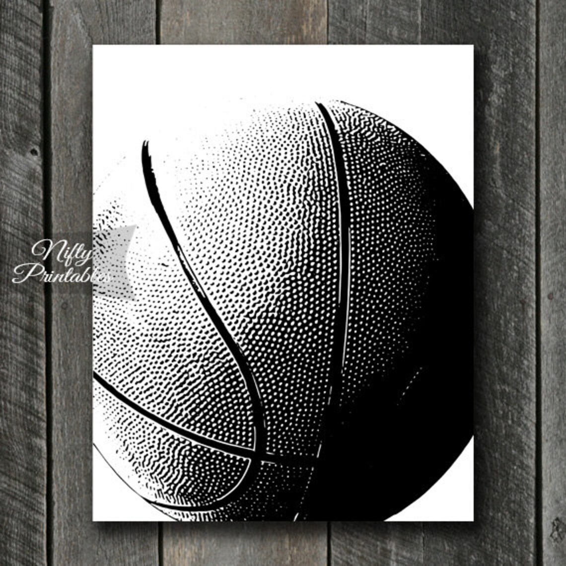 Basketball Print - INSTANT DOWNLOAD Basketball Art - Basketball Poster ...