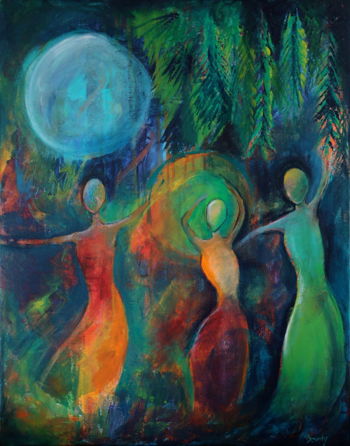 Abstract Paintings Of Dancers