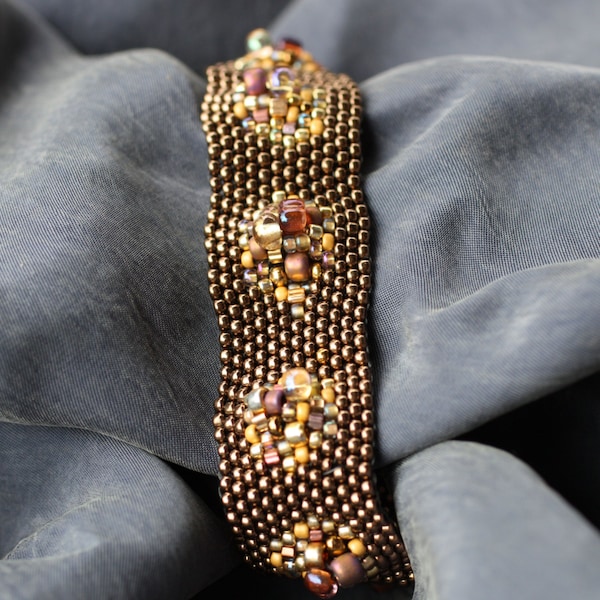 Freeform Peyote Bracelet - Etsy