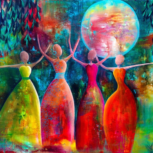 Forever Friends Print From Original Acrylic Painting Home - Etsy