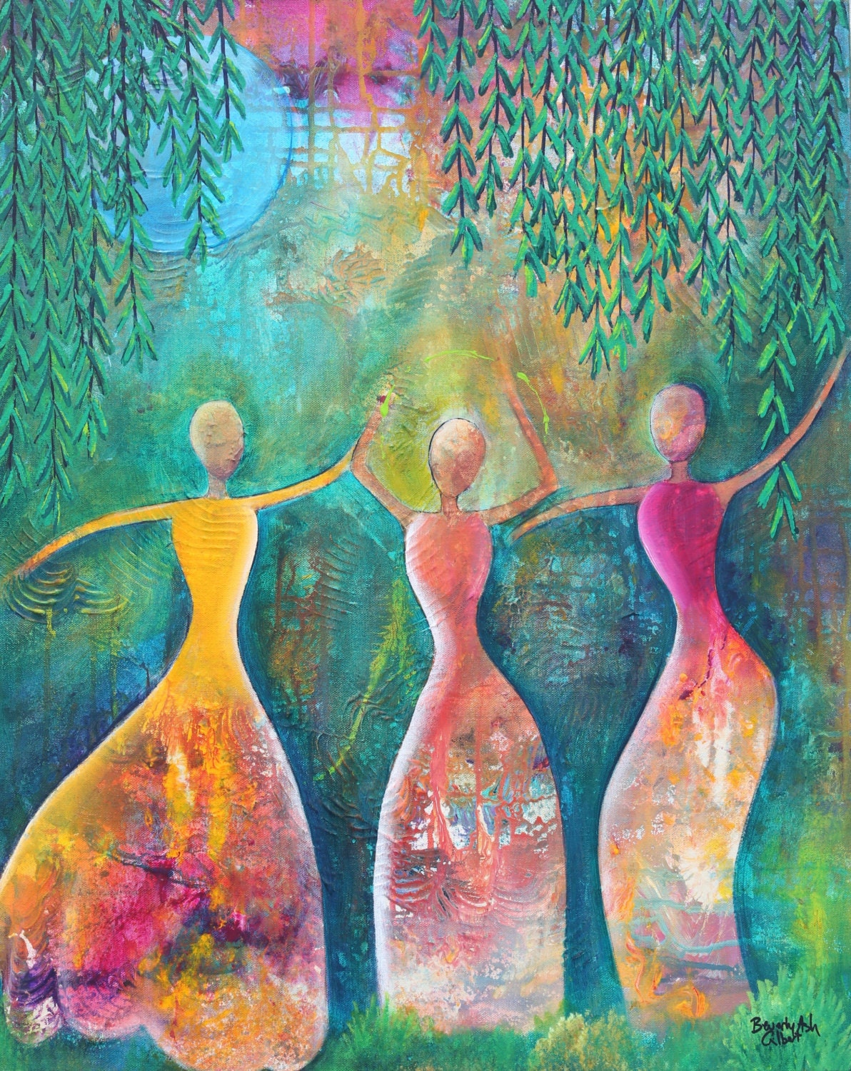 Art & Collectibles Watercolor Original Abstract Watercolor Painting of ...