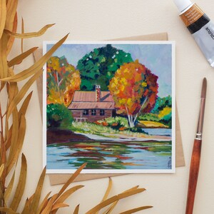 Gallery Wall Landscape Art Print, Rustic Cabin Art, Cabin in the Woods ...