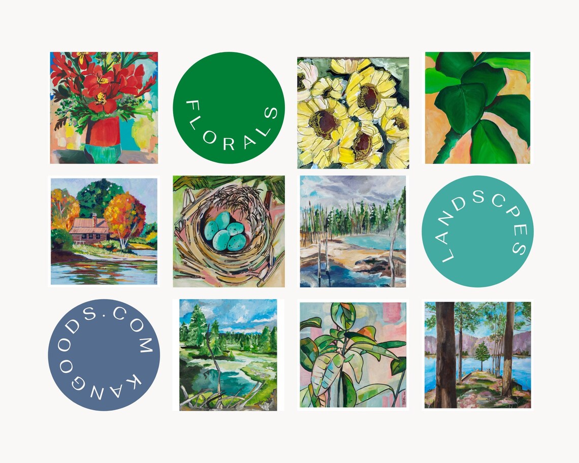 Yellowstone Painting National Park Gallery Wall Art National - Etsy