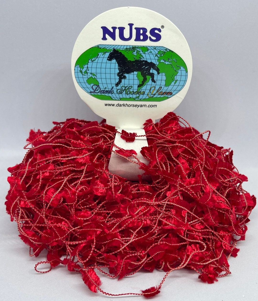 Dark Horse Yarn Nubs. # 132. Red - Butterfly Yarn - Etsy