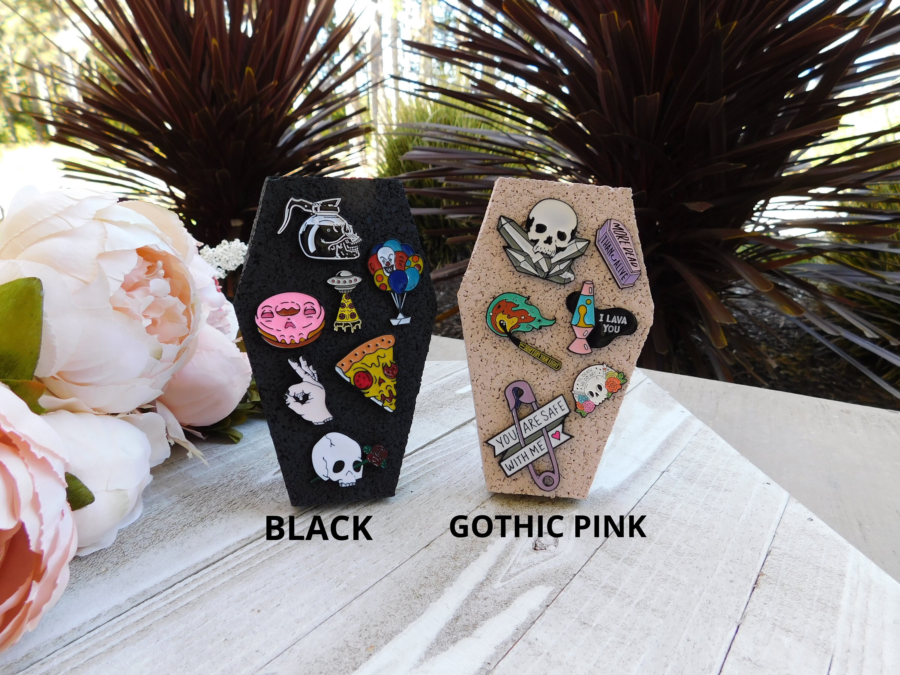 Coffin Pin Boards, Coffin Pin Board, Enamel Pin Display Board, Cork ...