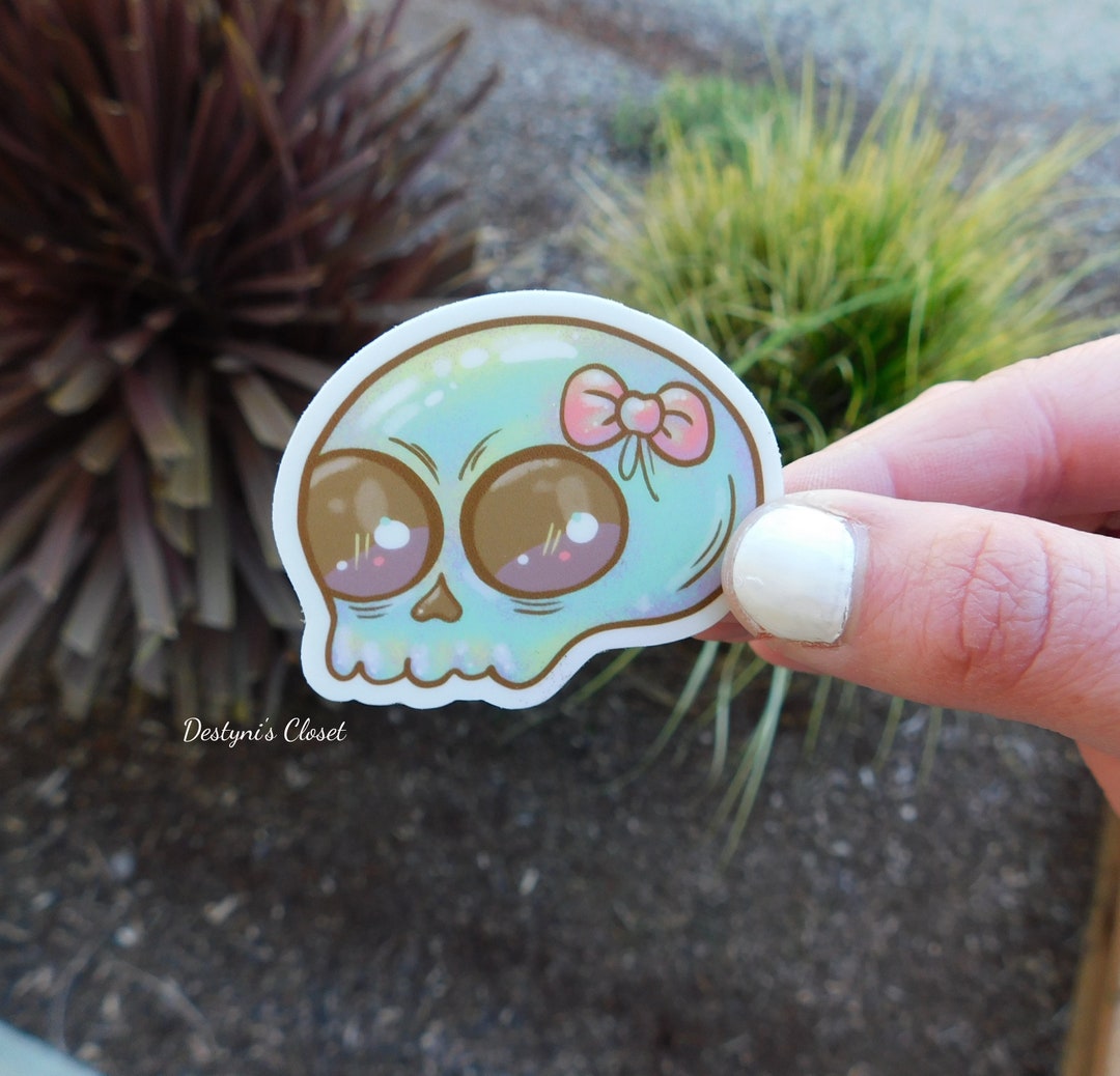 Skull Stickers, Water Bottle Stickers, Lap Top Stickers, Kawaii Decals ...