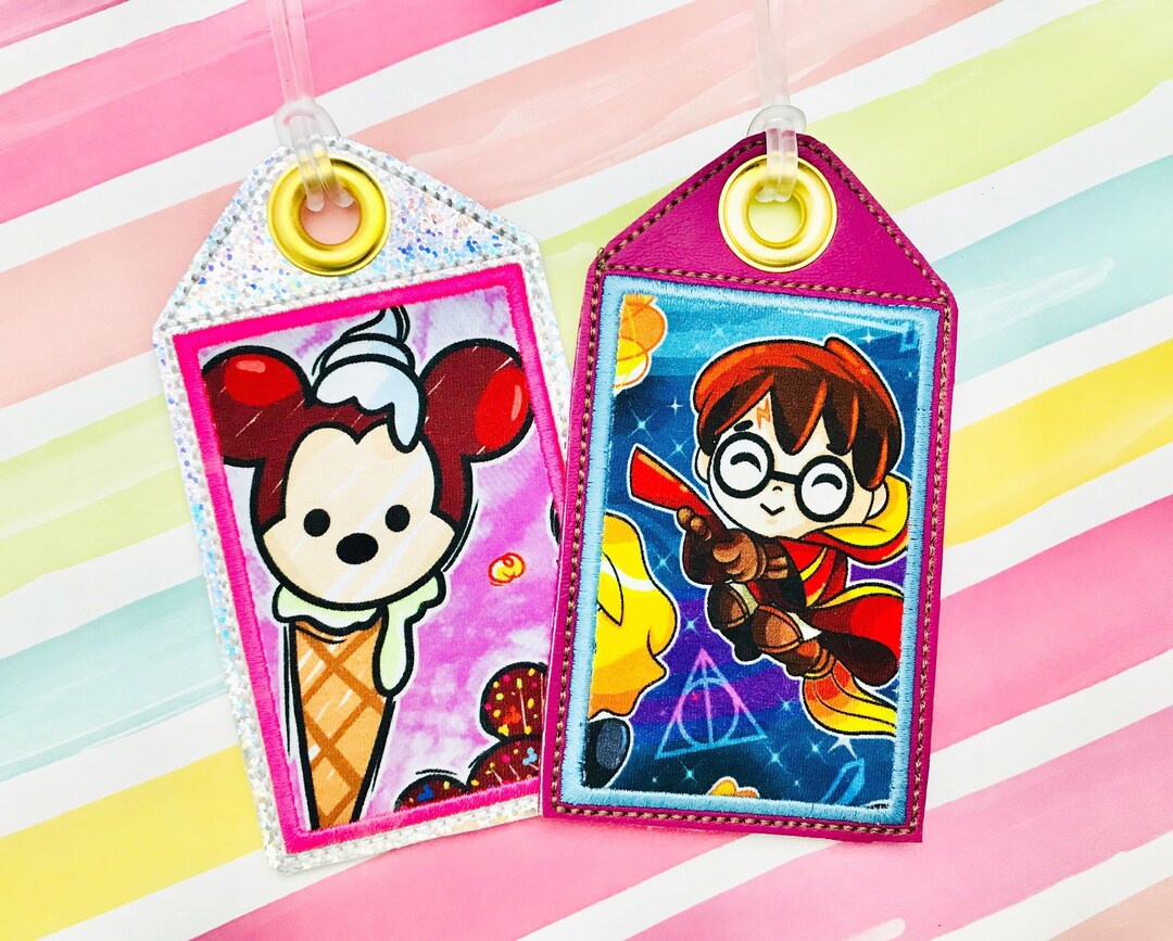 Applique Luggage Tag Embroidery Digital File, Instant Download, Machine ...