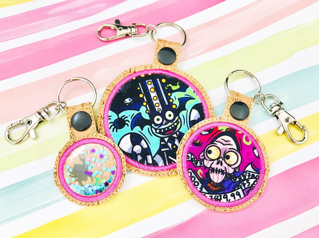 Circle Applique Snap Tab Set, Embroidery Digital File Instant Download ...