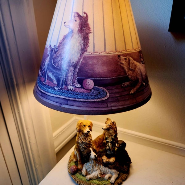 Dog Lamp - Etsy