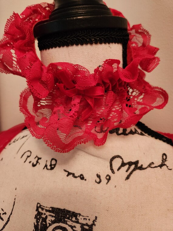 Red lingerie set...teddy and matching cover up...ruff… - Gem