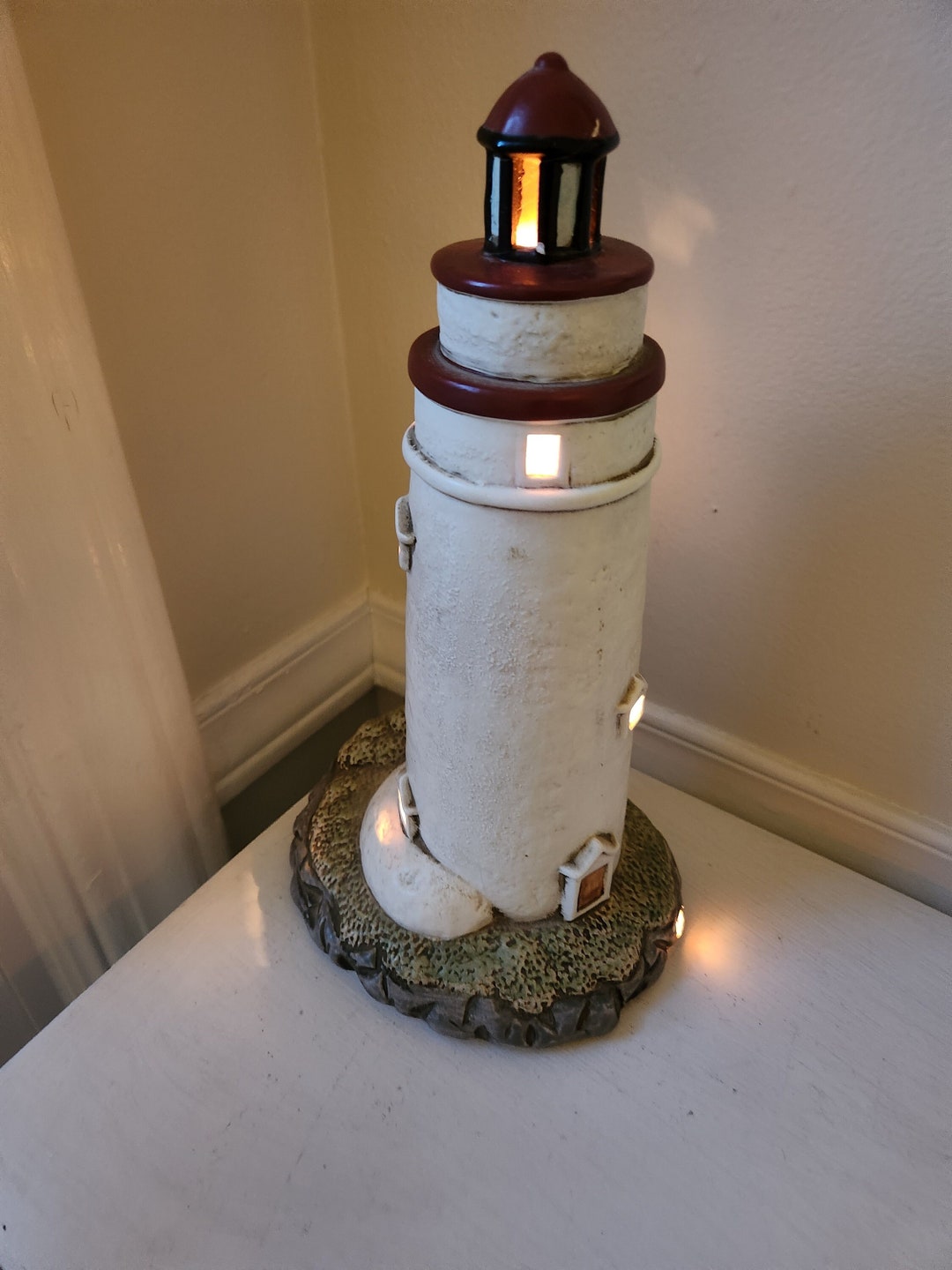 Marblehead Lighthouse Lamp....vintage...1992....lefton China - Etsy