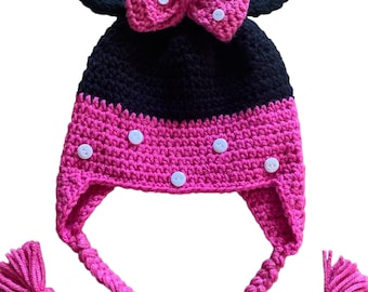 Minnie Mouse Winter Hat Toddler - Etsy
