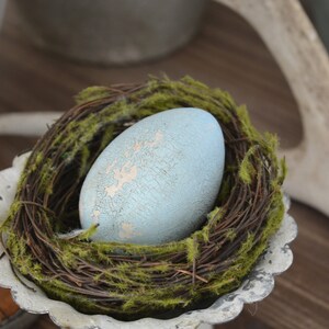 French Blue Chippy Easter Egg, Tiered Tray Decor, Easter Decor ...