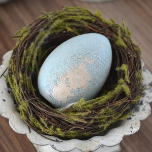 French Blue Chippy Easter Egg, Tiered Tray Decor, Easter Decor ...