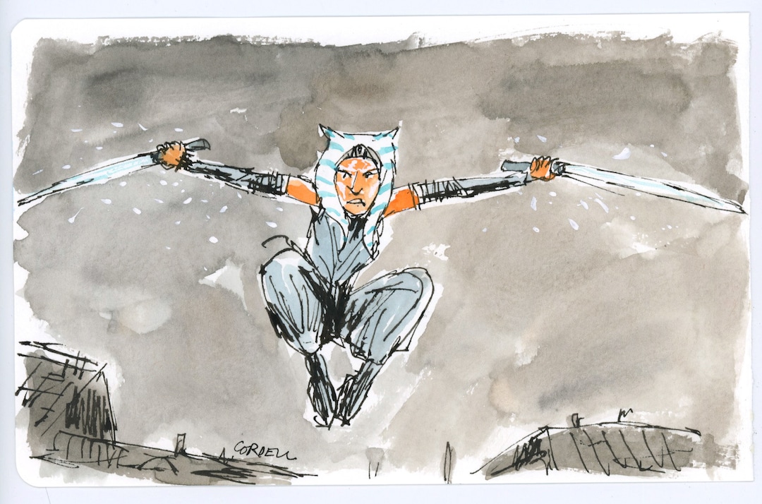 Ahsoka Drawing by Matthew Cordell - Etsy