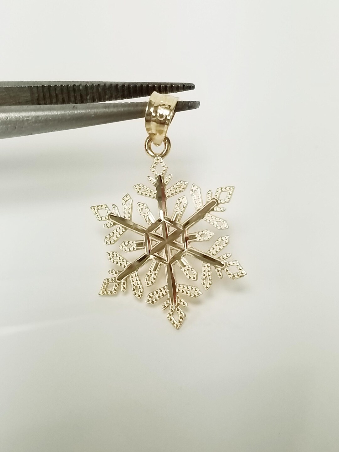 7/8" Estate 14k Yellow Gold Filigree Cut Dangle Diamond Cut Victorian ...