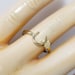Size 7.25 Estate 14k Yellow Gold Horseshoe Rope Ring Band Cowgirl Pinky ...