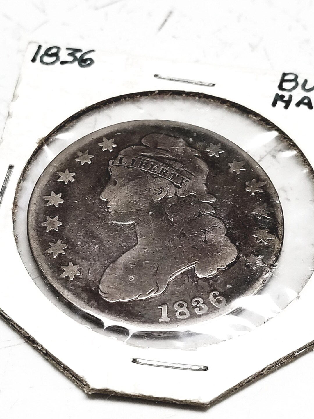 Old 1836 50 Cents Half Dollar Silver Pre Civil War Coin - Etsy