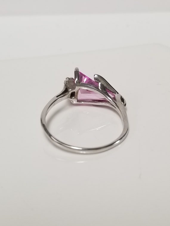 3.30 Grams Ring Size 10.25 Estate 10k White Gold Natu… - Gem