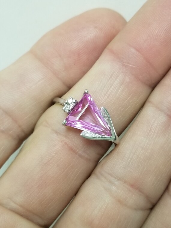3.30 Grams Ring Size 10.25 Estate 10k White Gold Natu… - Gem