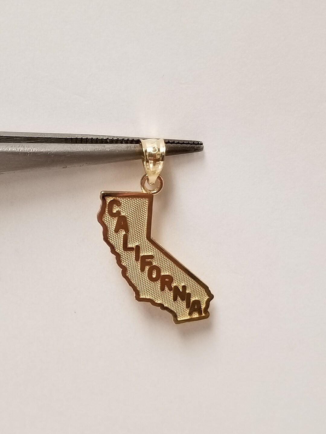 Sale 1" Estate 14k Yellow Gold California Golden State Hollywood ...
