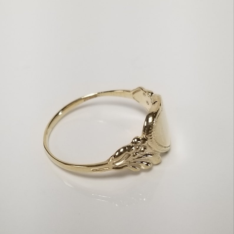 Size 3 Sale Estate 10k Yellow Gold Monogram Cursive Initial Capital ...