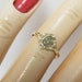 C Size 4.25 Estate 10k Yellow Gold Baby Ring Initial C Monogram ...