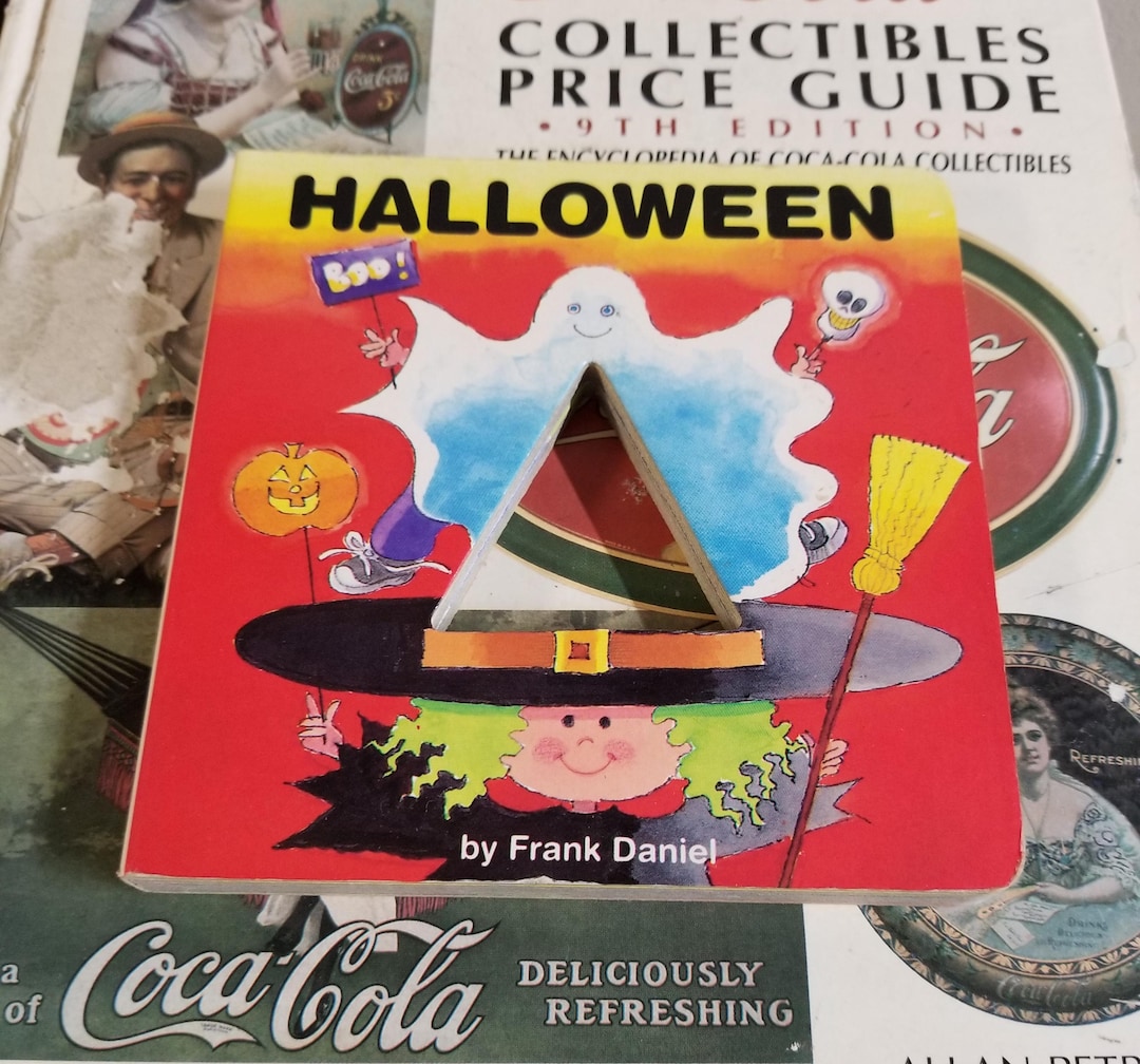 Frank Daniel Halloween Children's Book RARE Fun Shapes 1993 Witch ...