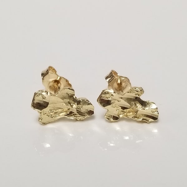 Gold Nugget Earrings - Etsy