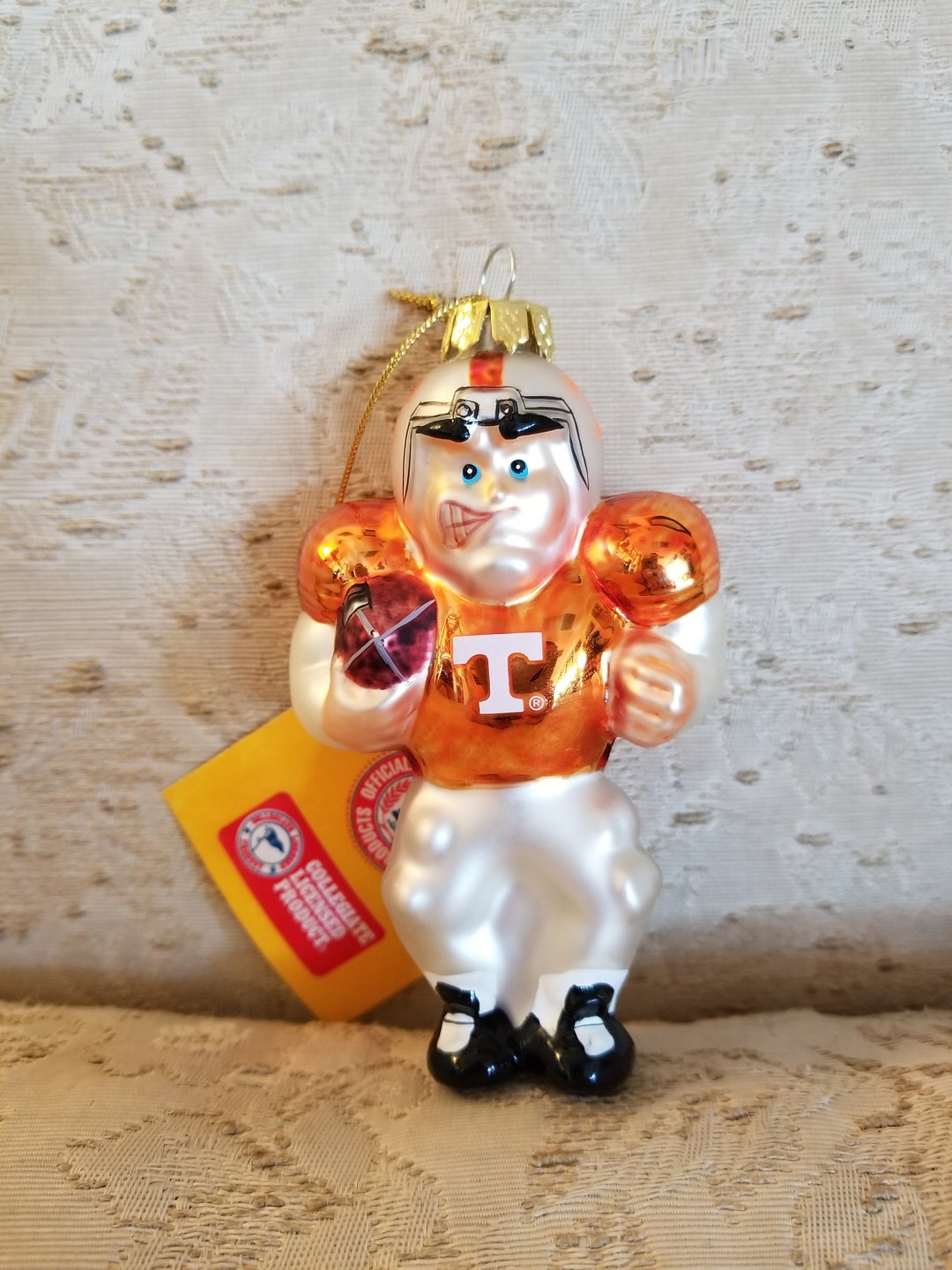 4.5" Blown Glass University of Tennessee UT Vols Football Player ...