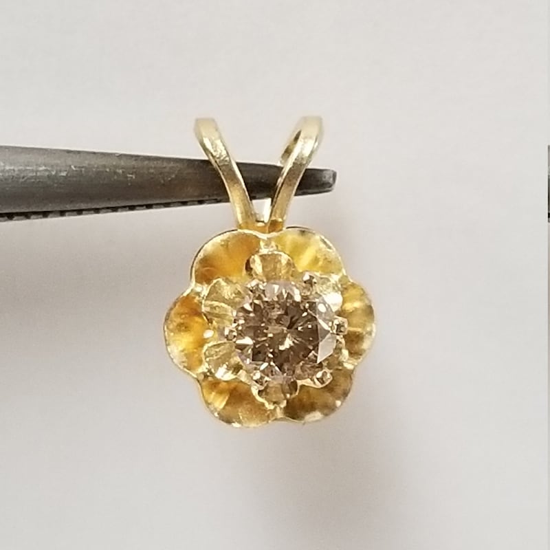 .30ct Diamond Pendant - Etsy