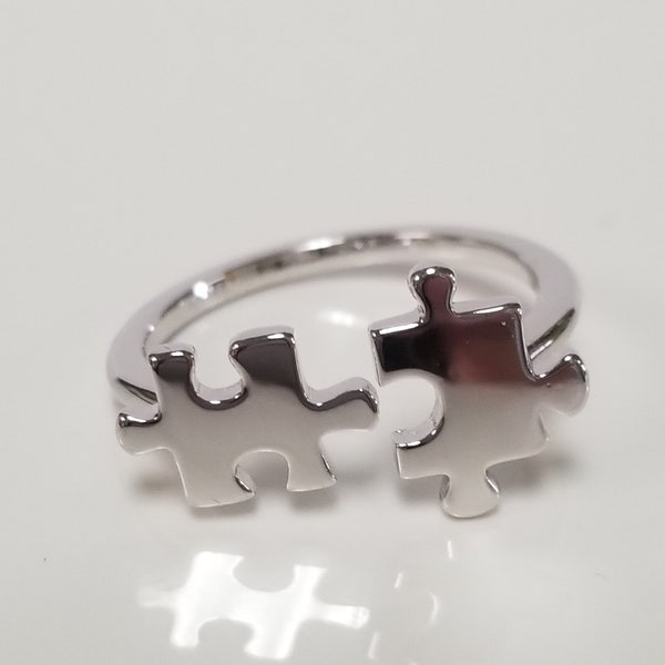 Sterling Puzzle Ring - Etsy